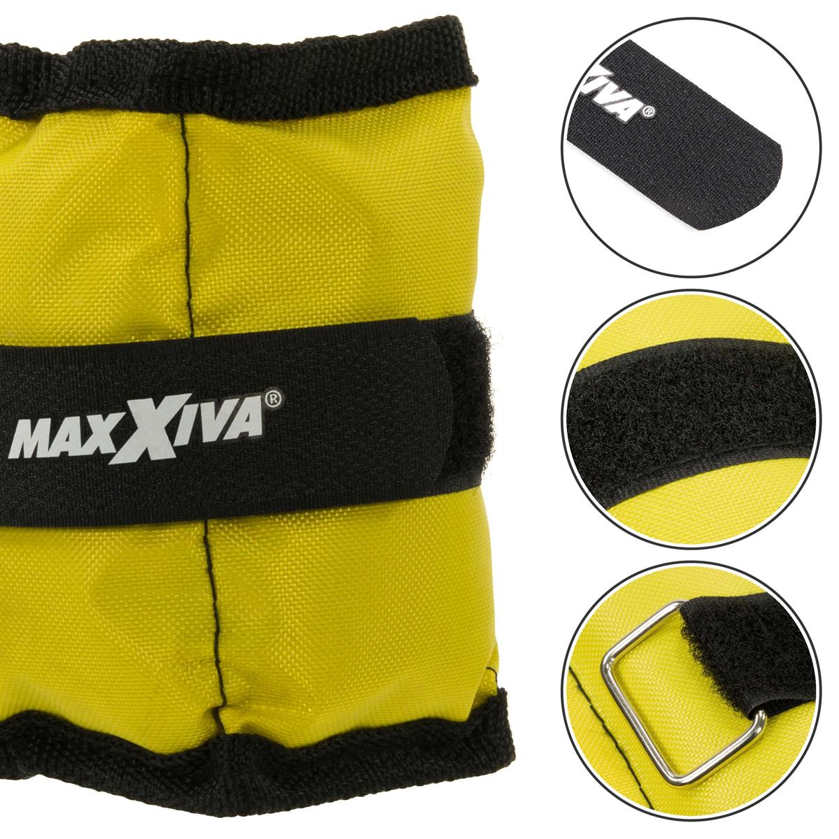 MAXXIVA Gewichtsmanschetten Set 2 X 0 5 Kg Laufgewichte Gelb Arm Bein